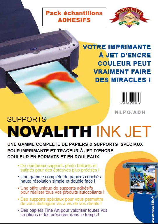 Testez tous les papiers de la gamme Novalith avec nos pochettes ...