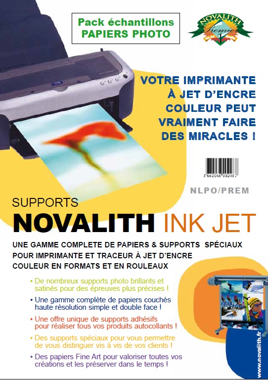 Testez tous les papiers de la gamme Novalith avec nos pochettes ...